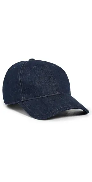 Rag & Bone Harlow Baseball Cap - Midnight Wash Denim