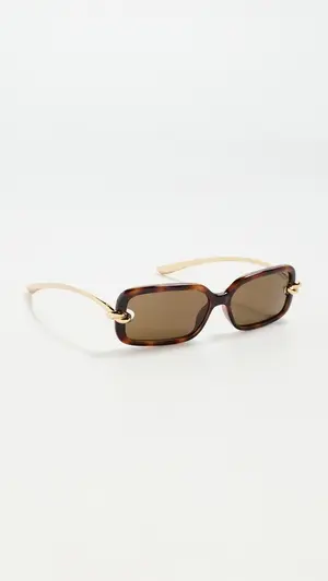Bottega Veneta Knot Rectangular Sunglasses
