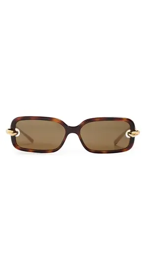 Bottega Veneta Knot Rectangular Sunglasses