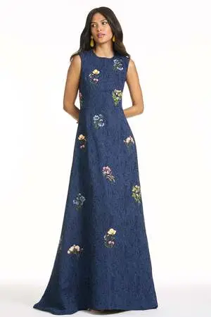 Sachin & Babi Embroidered Rani Gown