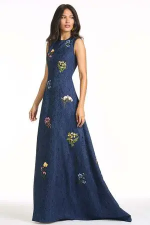 Sachin & Babi Embroidered Rani Gown