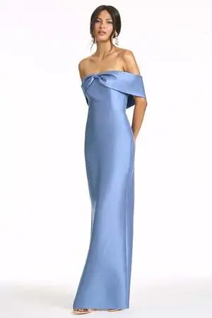 Sachin & Babi Michelle Off-the-shoulder Gown
