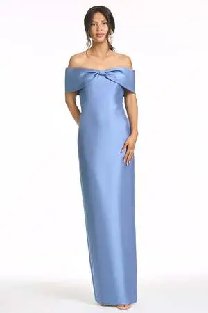 Sachin & Babi Michelle Off-the-shoulder Gown