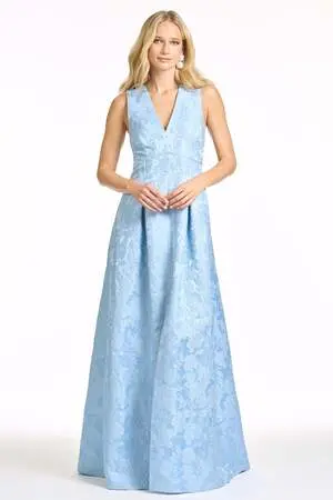 Sachin & Babi Brooklynne Ball Gown - Ice Blue
