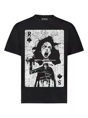 MOSTLY HEARD RARELY SEEN Spade Playing Card Printed T-shirt