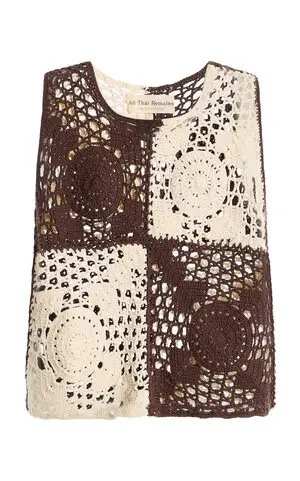ALL THAT REMAINS Elisa Cotton Crochet Top - Multi