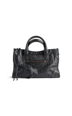 Balenciaga Le City Small Leather Bag Black