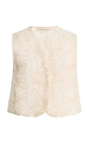 ALL THAT REMAINS Rachel Cotton Vest - Ivory