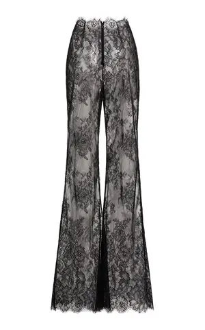 Zuhair Murad Floral Lace Trousers