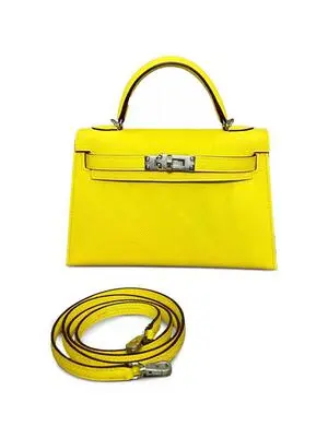 Hermès 2025 20 Kelly Sellier Tote Bag - Yellow