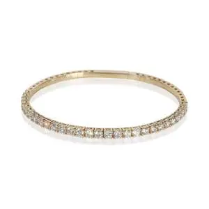 MYGEMMA Yellow Gold Diamond Bangle Bracelet - Yellow_gold