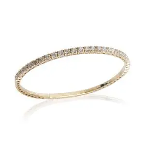 MYGEMMA Yellow Gold Diamond Bangle Bracelet