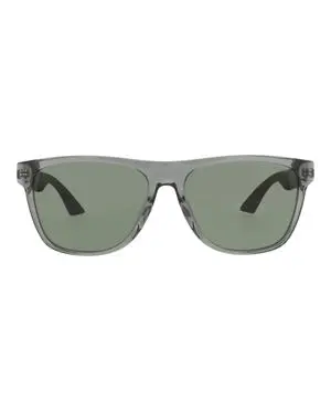 Montblanc Square-frame Recycled Acetate Sunglasses - Grey Ruthenium Green (mb0298s/30014584/003)
