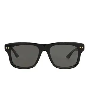 Montblanc Recycled Acetate Sunglasses - Black Black Smoke (mb0319s/30015005/005)