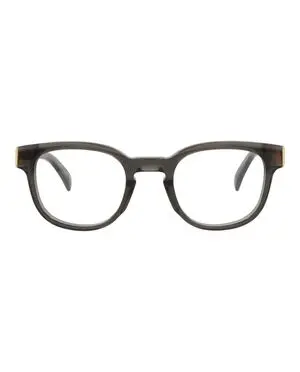 Dunhill Round-frame Recycled Acetate Optical Frames - Grey Grey Transparent (du0003o/30009670/005)