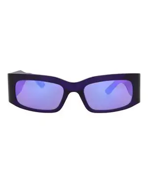 Balenciaga Square-frame Recycled Acetate Sunglasses - Violet Violet Violet (bb0328s/30014893/005)