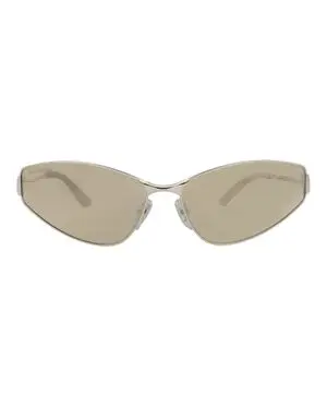 Balenciaga Cat Eye Sunglasses - Silver Silver Silver (bb0335s/30014921/006)
