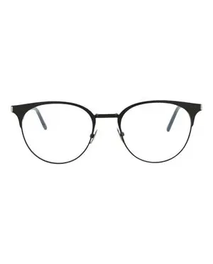 Saint Laurent Round-frame Metal Optical Frames - Black Black Transparent (sl223/30002638/001)