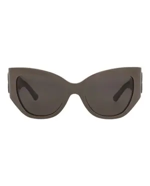 Balenciaga Cat Eyeframe Recycled Acetate Sunglasses - Brown Brown Grey (bb0322s/30014887/004)