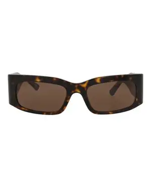 Balenciaga Square-frame Recycled Acetate Sunglasses - Havana Havana Brown (bb0328s/30014893/002)