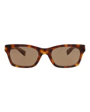 Dunhill Square Frame Recycled Acetate Sunglasses - Havana Havana Brown (du0088s/30014992/003)