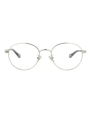 Chloé Round-frame Metal Optical Frames - Silver Grey Transparent (ch0216oa/30014671/003)