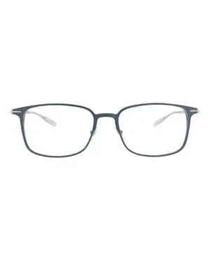 Montblanc Square-frame Alluminium Optical Frames - Blue Silver Transparent (mb0196ok/30011391/006)