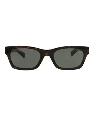 Dunhill Square Frame Recycled Acetate Sunglasses - Havana Havana Grey (du0088s/30014992/002)