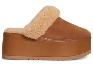 Celine Dana Wedge Shearling Mule