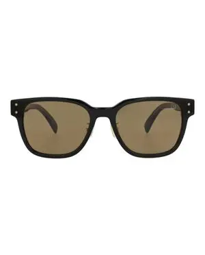 Dunhill Square Frame Recycled Acetate Sunglasses - Black Black Brown (du0045sa/30012624/001)