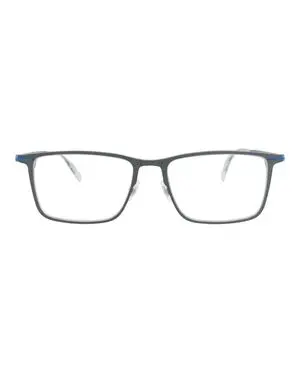 Montblanc Square-frame Aluminum Optical Frames - Blue Blue Transparent (mb0285oa/30014194/005)