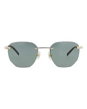 Dunhill Round Frame Sunglasses - Gold Gold Green (du0066s/30014063/003)