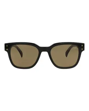 Dunhill Square Frame Recycled Acetate Sunglasses - Black Black Brown (du0045s/30012294/001)