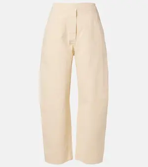 LESET Cotton Barrel-leg Pants
