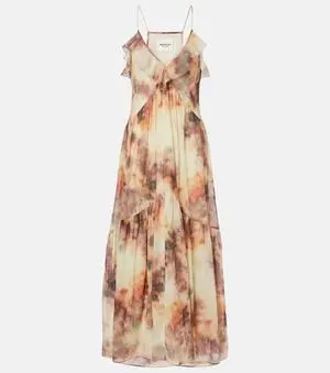 MARANT ETOILE Printed Cotton Midi Dress - Multicoloured