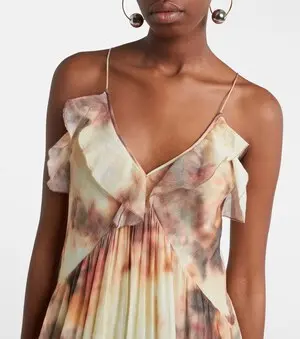 MARANT ETOILE Printed Cotton Midi Dress - Multicoloured