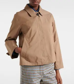 Max Mara Bambola Cotton-blend Twill Jacket - Brown