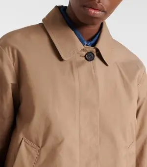 Max Mara Bambola Cotton-blend Twill Jacket - Brown