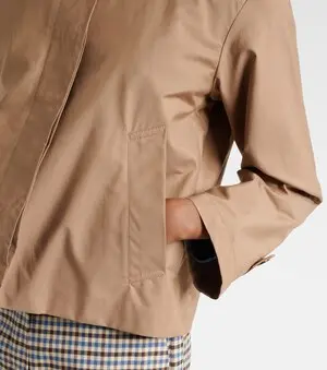 Max Mara Bambola Cotton-blend Twill Jacket - Brown