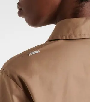Max Mara Bambola Cotton-blend Twill Jacket - Brown