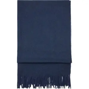 Mango Fringe Scarf - Blue