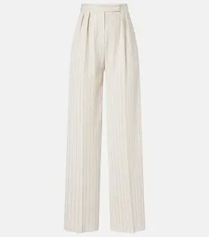Max Mara Osso Striped Wide-leg Pants