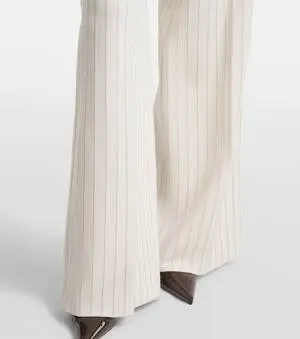 Max Mara Osso Striped Wide-leg Pants