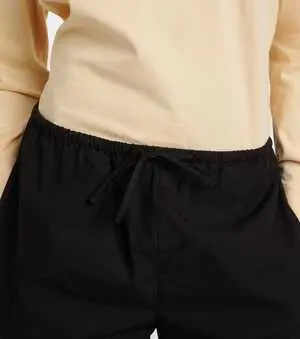 LESET Kyoto Cropped Wide-leg Pants - Black