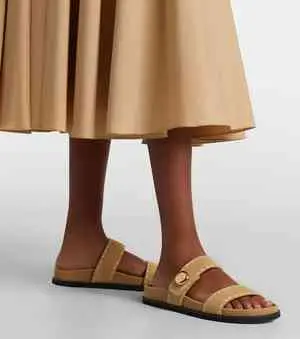 Tory Burch Romy Sport Suede Slides