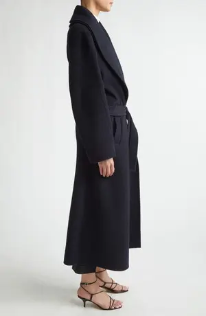 RÓHE Double Face Wool & Cashmere Wrap Coat