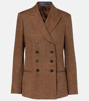 Men's Brown Wool Blazers