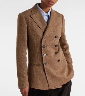 Polo Ralph Lauren Herringbone Linen, Wool, And Silk Blazer