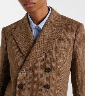 Polo Ralph Lauren Herringbone Linen, Wool, And Silk Blazer