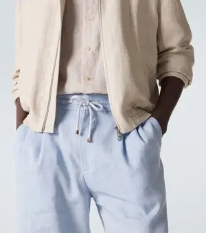 Brunello Cucinelli Linen And Wool Bermuda Shorts